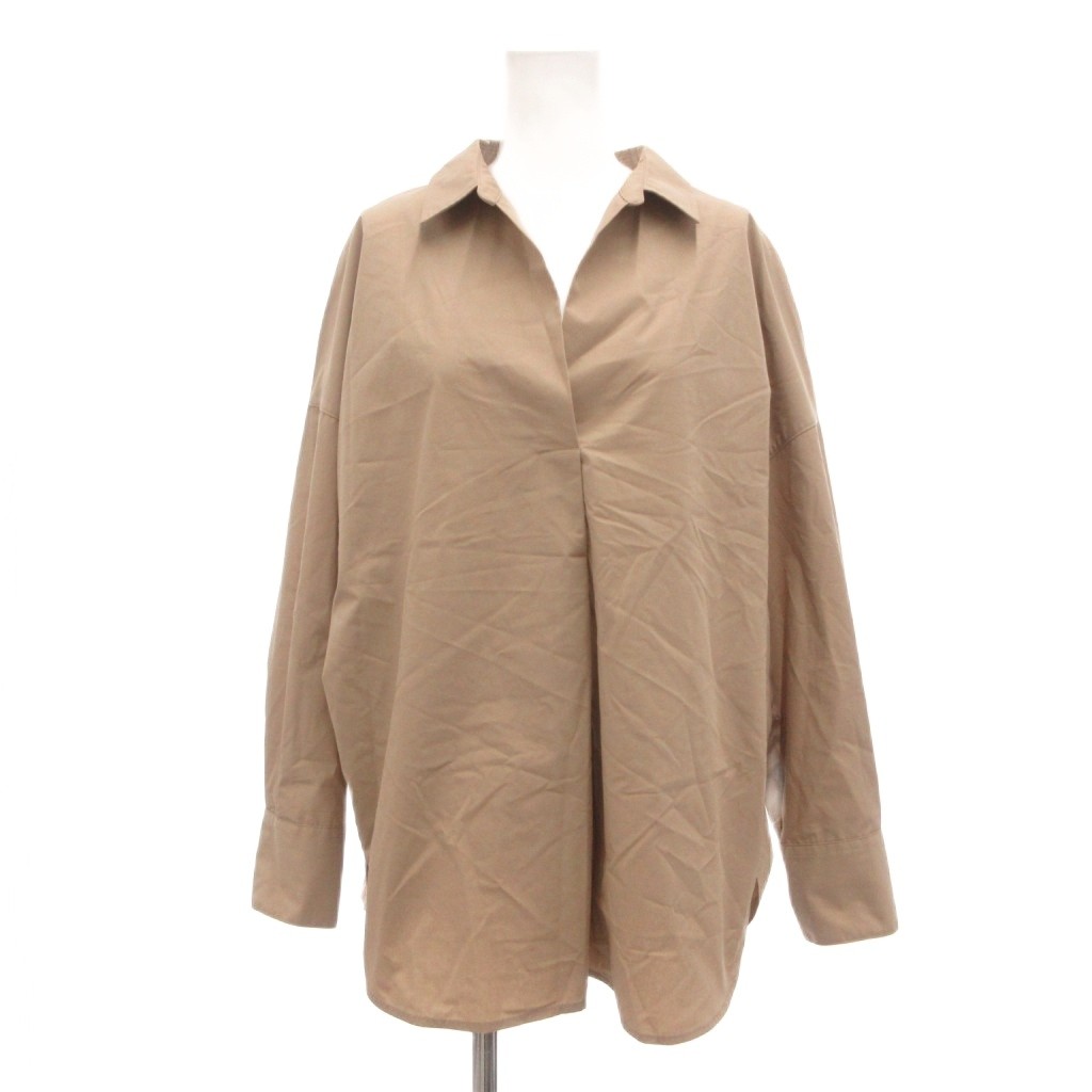 【中古】ドゥクラッセ DoCLASSE ブラウス 11 ベージュ スキッパーカラー 長袖 /SC ■ECF007 レディース 【ベクトル 古着】 260723ブランドドゥクラッセ DoCLASSE表記サイズ11実寸サイズ肩幅：64cm　身幅...