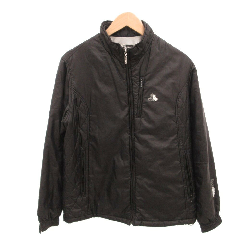 【中古】ブラック&ホワイト BLACK&WHITE 中綿ジャケット ブルゾン M 黒 ブラック ハイネック /IL ■GY80 メンズ 【ベクトル 古着】 260817ブランドブラック&ホワイト BLACK&WHITE表記サイズM実寸サイズ...
