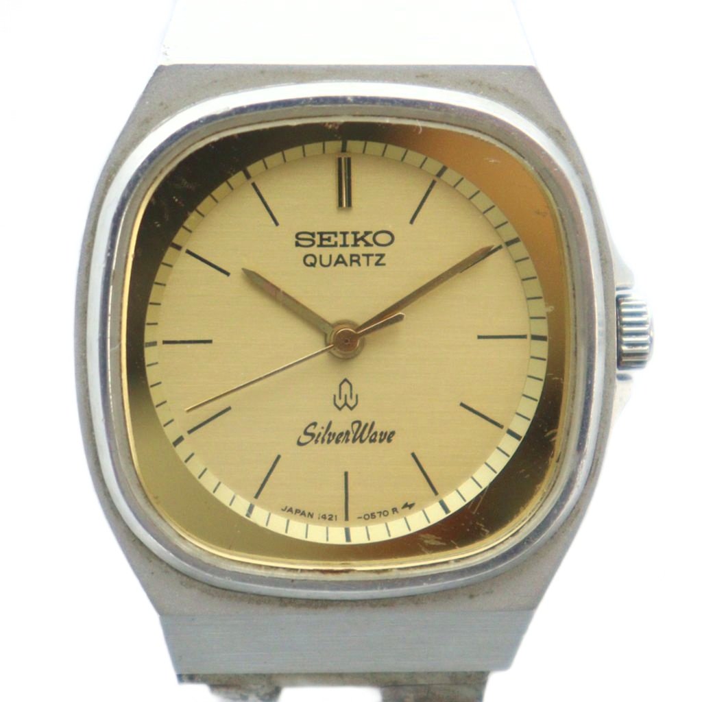 【中古】セイコー SEIKO ジャンク品 1421-5310 Silver Wave 腕時計 ウォッチ クォーツ ロゴ シルバー色 ■GY18 /MQ レディース 【ベクトル 古着】 251117ブランドセイコー SEIKO表記サイズ実寸サ...