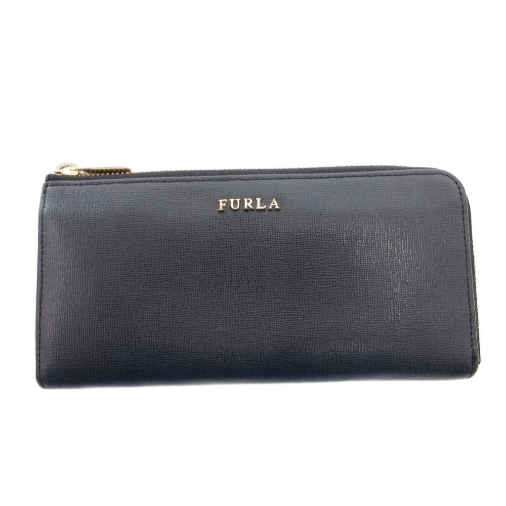 【中古】フルラ FURLA 長財布 ウォレット 小銭入れあり レザー 革 ラウンドファスナー ロゴ 黒 ブラック /FF ■GY18 レディース 【ベクトル 古着】 260219ブランドフルラ FURLA実寸サイズヨコ：19cm　タテ：9....