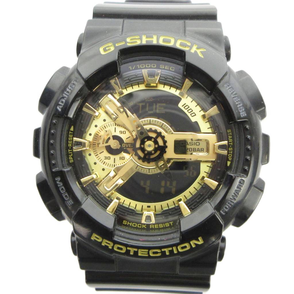 【中古】カシオジーショック CASIO G-SHOCK GA-110GB 腕時計 ウォッチ クォーツ ロゴ カレンダー付き アナデジ 黒 ブラック ■GY18 /MQ メンズ 【ベクトル 古着】 260416ブランドカシオジーショック CA...