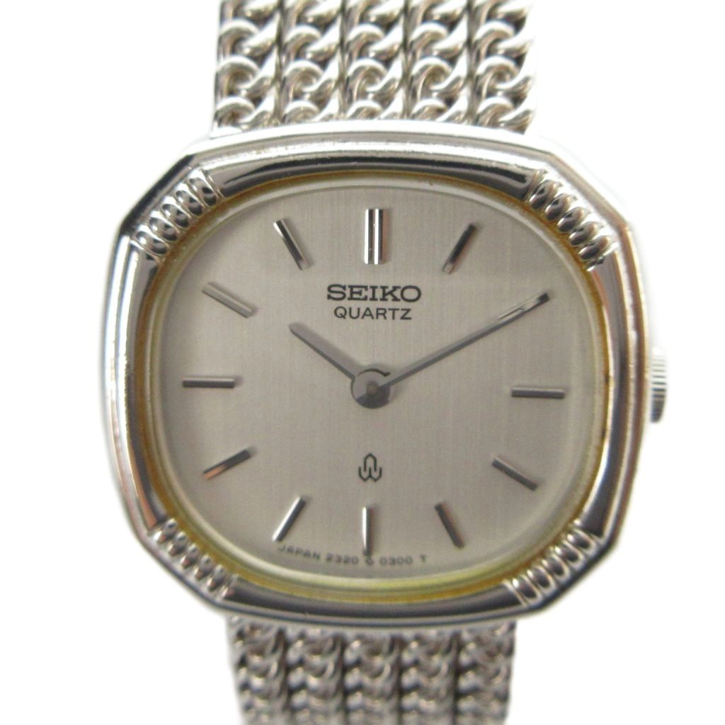 【中古】セイコー SEIKO 2320-5200 腕時計 ウォッチ クォーツ ロゴ シルバー色 ■GY11 /MQ レディース 【ベクトル 古着】 260413ブランドセイコー SEIKO表記サイズ実寸サイズをご参考ください。実寸サイズバン...