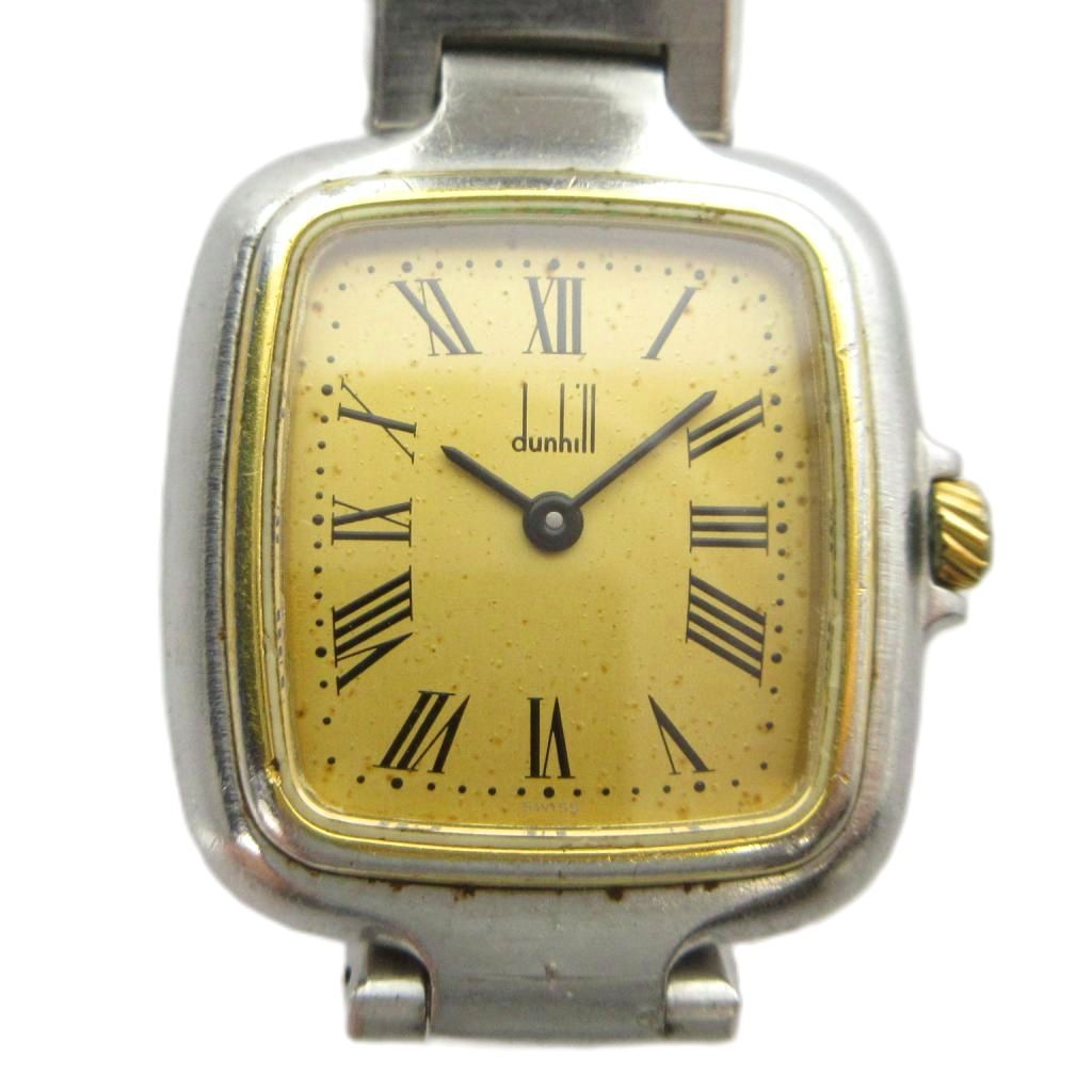 【中古】ダンヒル dunhill JQ 腕時計 ウォッチ クォーツ ローマン スクエア シルバー色 ■GY11 /MQ レディース 【ベクトル 古着】 260422ブランドダンヒル dunhill表記サイズ実寸サイズをご参考ください。実寸サ...