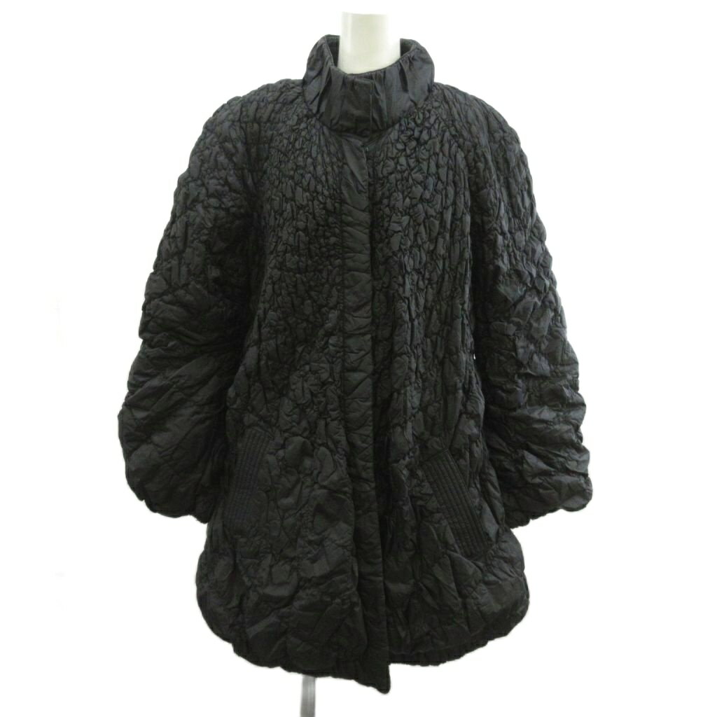 【中古】アクアドレ AQUADOREE 中綿ジャケット 上着 38 黒 ブラック スタンドカラー 長袖 /RN ■GY99 レディース 【ベクトル 古着】 260417表記サイズ38実寸サイズ肩幅：48cm　身幅：52cm　着丈：78cm　...