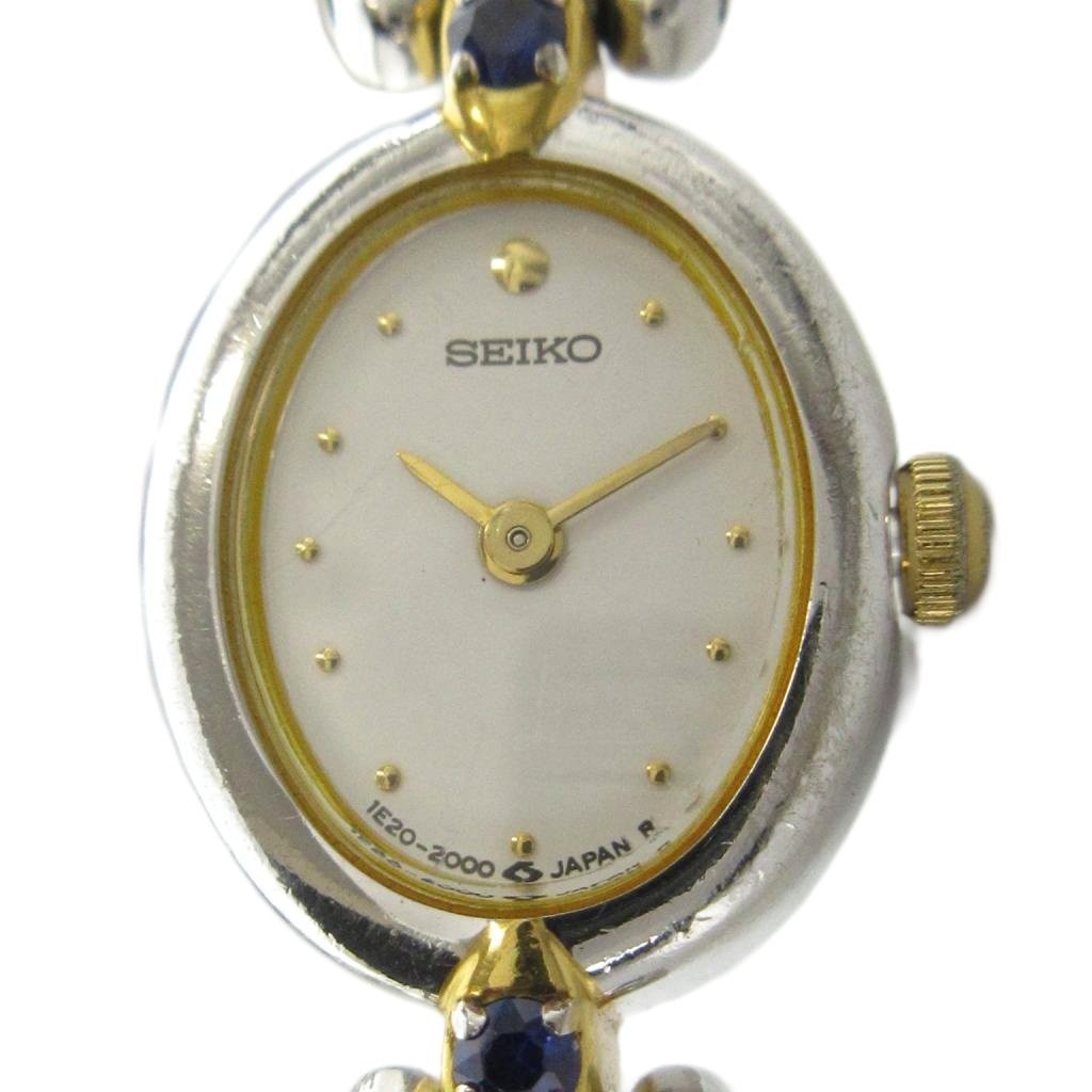 【中古】セイコー SEIKO 1E20-6160 腕時計 ウォッチ クォーツ 白文字盤 シルバー色 ゴールド色 ■GY11 /MQ レディース 【ベクトル 古着】 260616ブランドセイコー SEIKO表記サイズ実寸サイズをご参考ください...