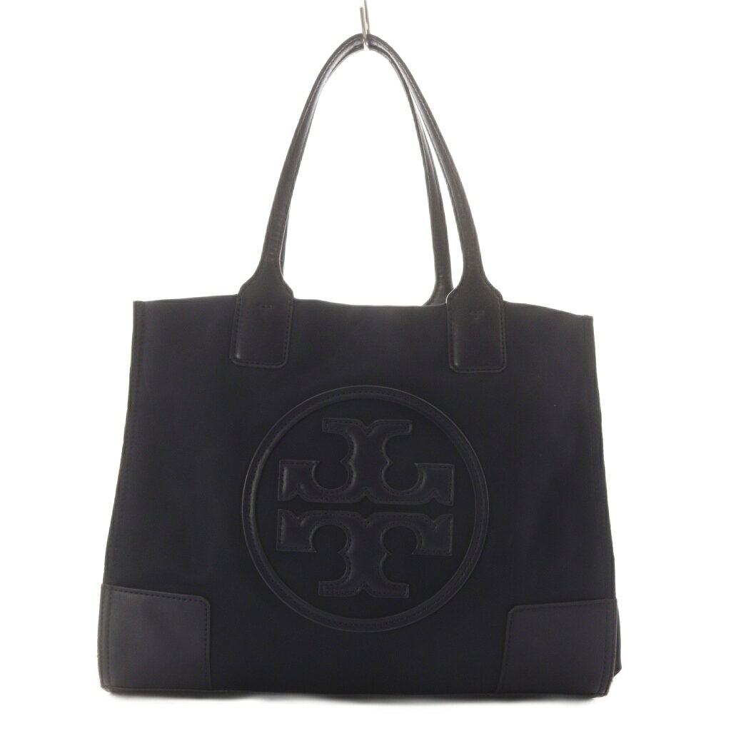 【中古】トリーバーチ TORY BURCH ella tote トートバッグ ロゴ ナイロン ネイビー /YO37 ■G レディース 【ベクトル 古着】 260420ブランドトリーバーチ TORY BURCH実寸サイズ持ち手の長さ：43cm...