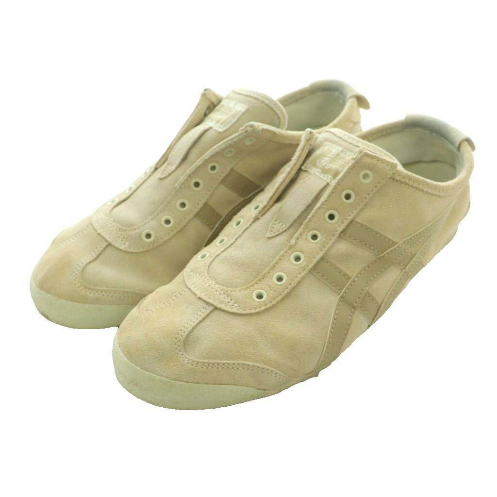 【中古】オニツカタイガー Onitsuka Tiger メキシコ 66 スリッポン MEXICO 66 SLIP-ON スニーカー ローカット US8 26cm ベージュ /SS ■OS ■GY99 メンズ 【ベクトル 古着】 260505...