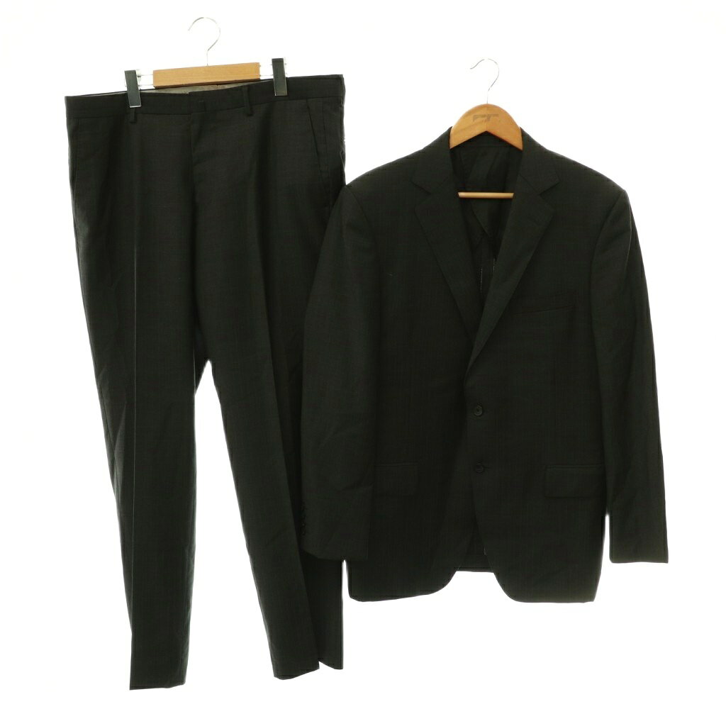 【中古】ドーメル DORMEUIL スーツ セットアップ ジャケット テーラード アウター パンツ テーパード ジッパーフライ 38L グレー /NR ■GY メンズ 【ベクトル 古着】 260616ブランドドーメル DORMEUIL表記サ...