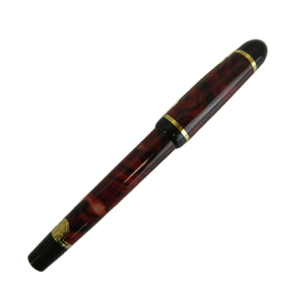 【中古】ウォーターマン WATERMAN フィリアス Phileas 万年筆 文房具 筆記用具 マーブル ロゴ 赤 レッド 黒 ブラック /XZ ■GY18 その他 【ベクトル 古着】 260704実寸サイズ全長：13cm　　色赤 レッド ...