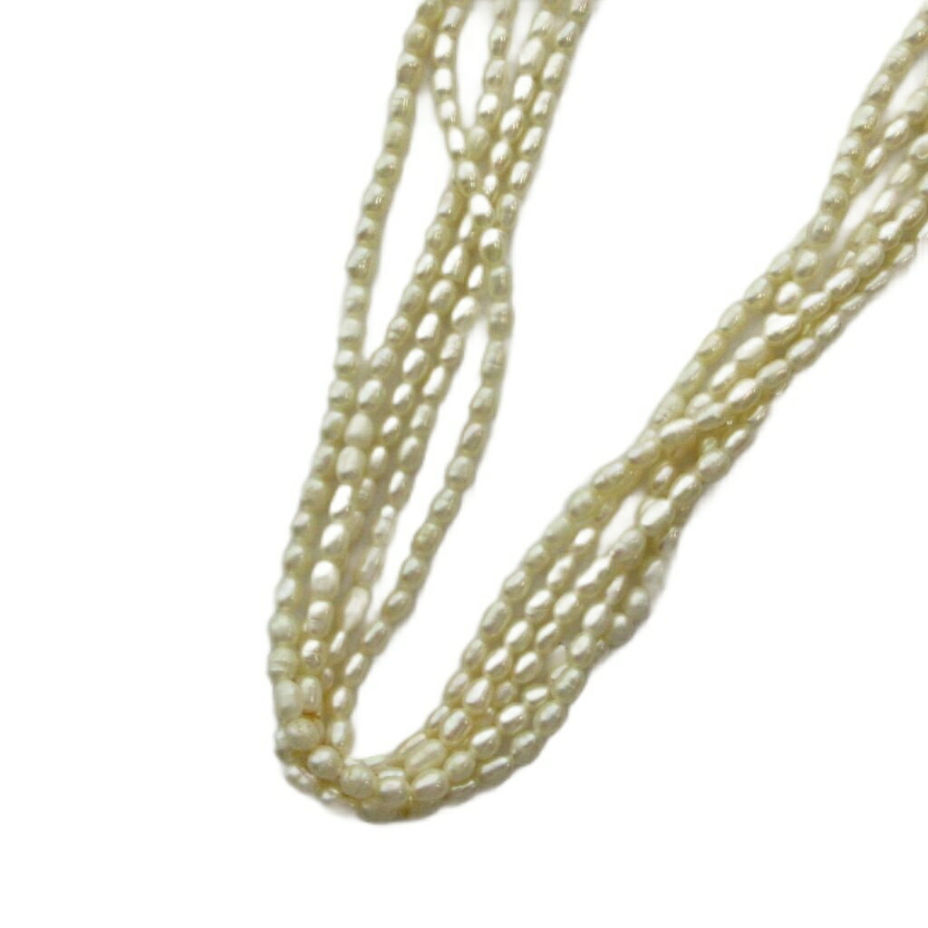 【中古】ノーブランド品 ネックレス アクセサリー 真珠 淡水パール 白 ホワイト ■GY11 /MQ レディース 【ベクトル 古着】 260621表記サイズ実寸サイズをご参考ください。実寸サイズチェーンの長さ：約56cm　トップの大きさ：約...