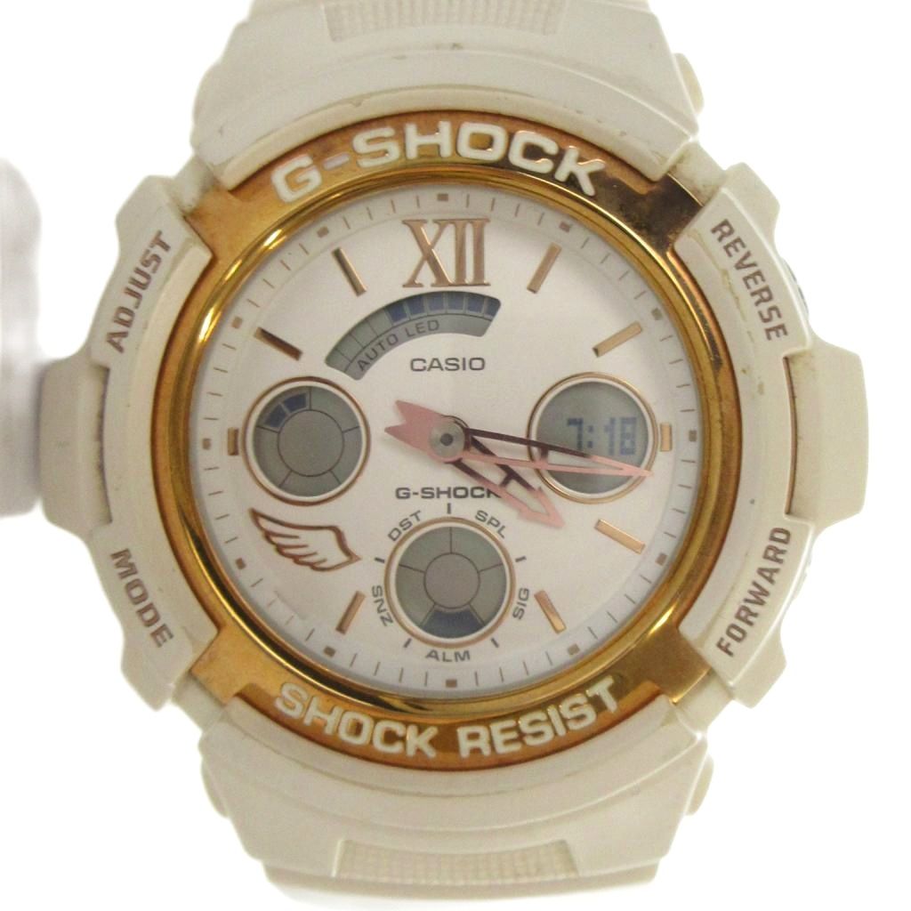 【中古】カシオジーショック CASIO G-SHOCK AW-591LF 腕時計 ウォッチ クォーツ アナデジ ロゴ カレンダー付き 白 ホワイト ■GY18 /MQ メンズ 【ベクトル 古着】 260620ブランドカシオジーショック CA...