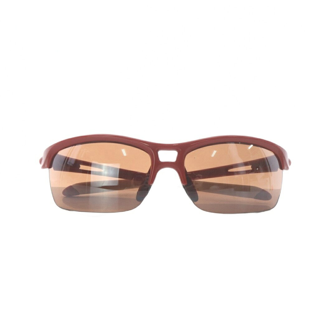 【中古】オークリー OAKLEY RPM Squared サングラス セルフレーム 62□09 126 赤 レッド 白 ホワイト ブラウン ハーフリム OO9205-15 /RI ■OS ■GY11 レディース 【ベクトル 古着】 2606...