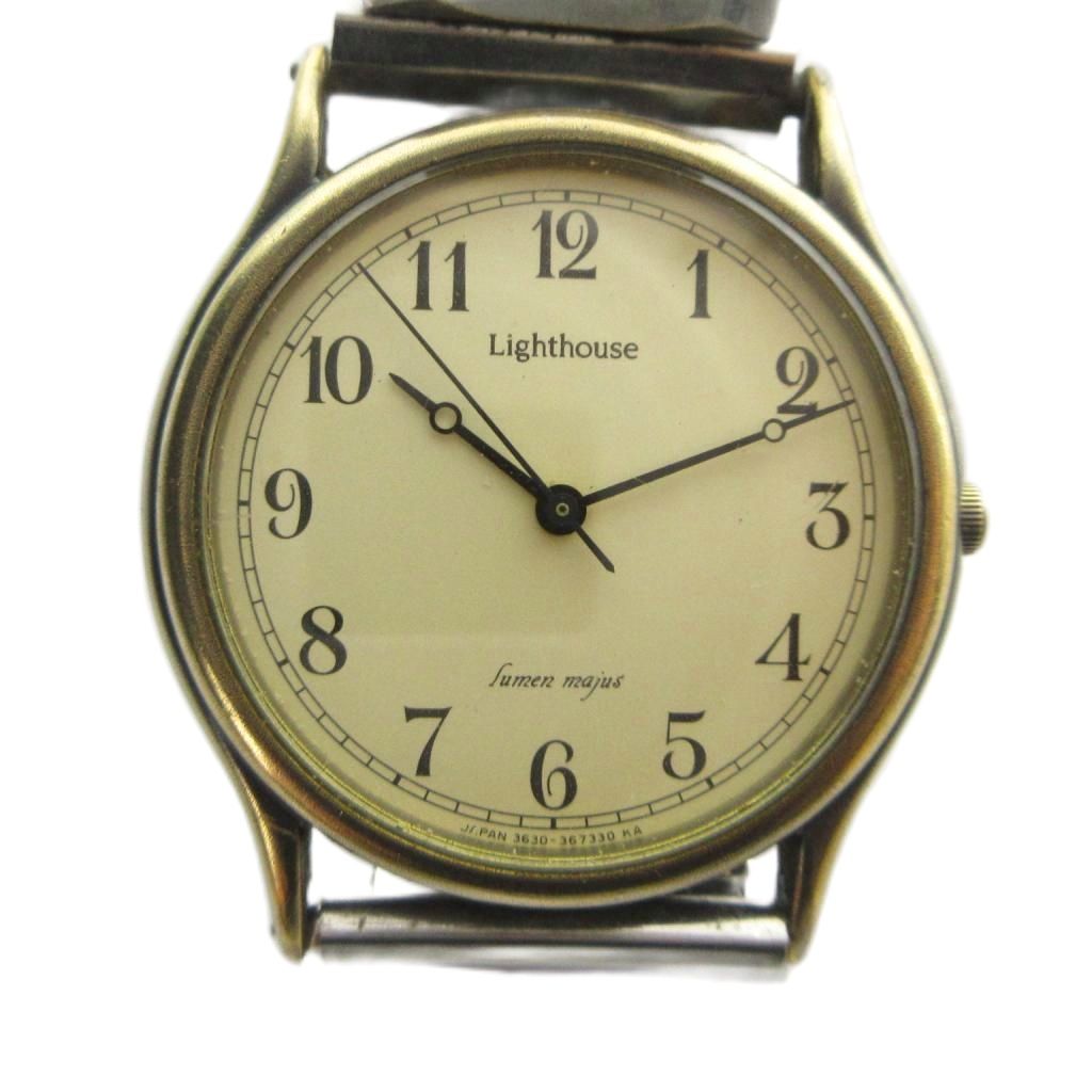 【中古】シチズン CITIZEN ジャンク品 3630-367330 腕時計 LIGHTHOUSE ヴィンテージ クォーツ ウォッチ シルバー色 ■GY18 /MQ メンズ 【ベクトル 古着】 260704ブランドシチズン CITIZEN表...