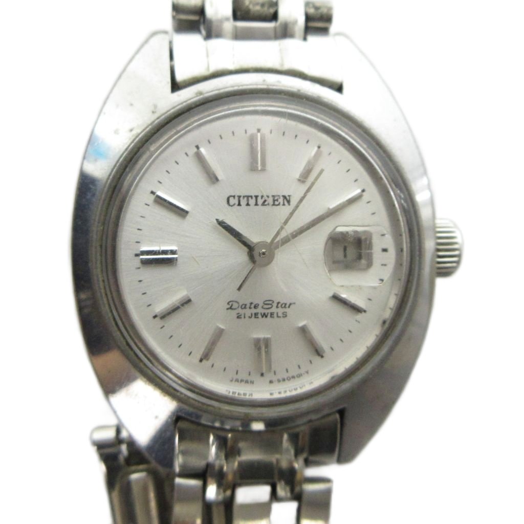 【中古】シチズン CITIZEN 4-530781 腕時計 手巻き ウォッチ カレンダー付き シルバー色 ■GY18 /MQ レディース 【ベクトル 古着】 260703ブランドシチズン CITIZEN表記サイズ実寸サイズをご参考ください。...