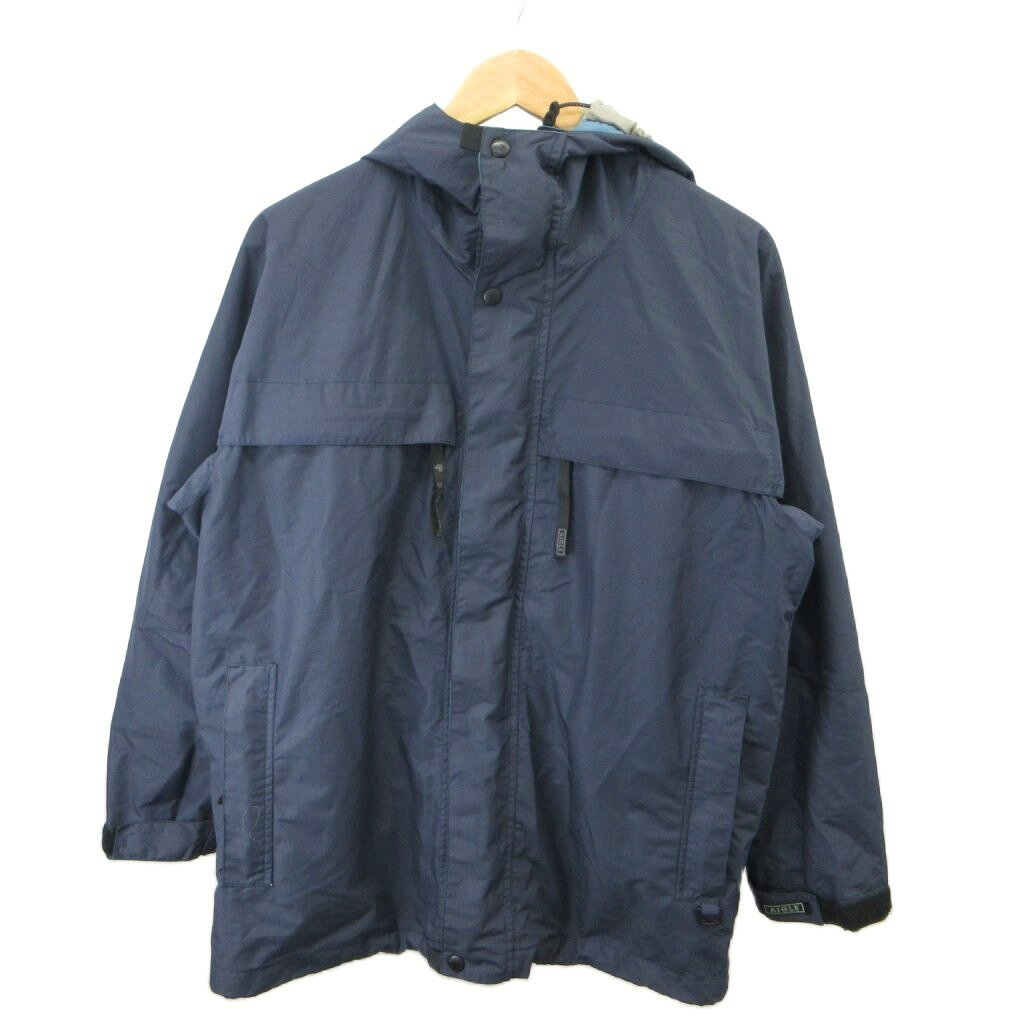 【中古】エーグル AIGLE マウンテンパーカー ナイロンジャケット S 紺 ネイビー フード付き 長袖 /NP ■GY06 メンズ 【ベクトル 古着】 260706ブランドエーグル AIGLE表記サイズS実寸サイズ身幅：60cm　着丈：7...