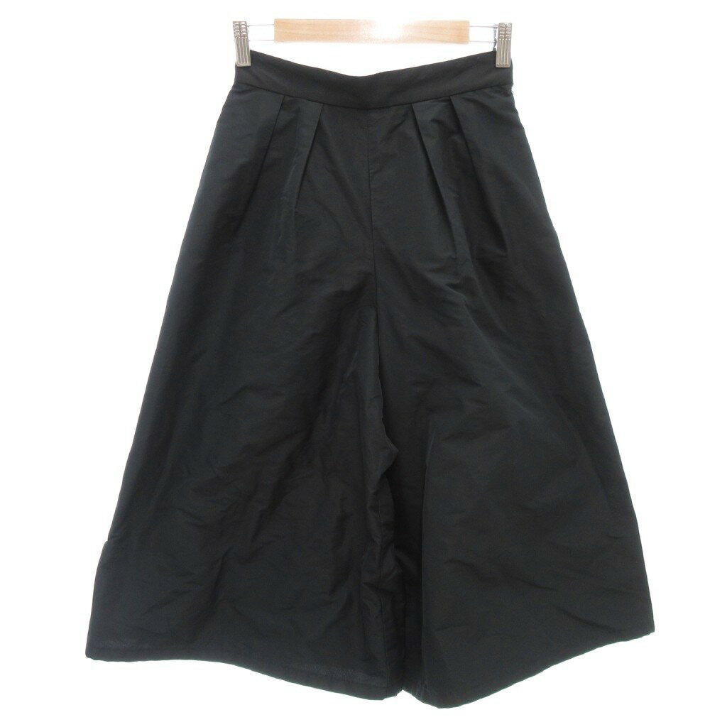 【中古】ノーリーズ Nolley's ワイドパンツ イージー クロップド丈 38 黒 ブラック /AE レディース 【ベクトル 古着】 251029ブランドノーリーズ Nolley's表記サイズ38実寸サイズウエスト：64-78cm　もも幅...