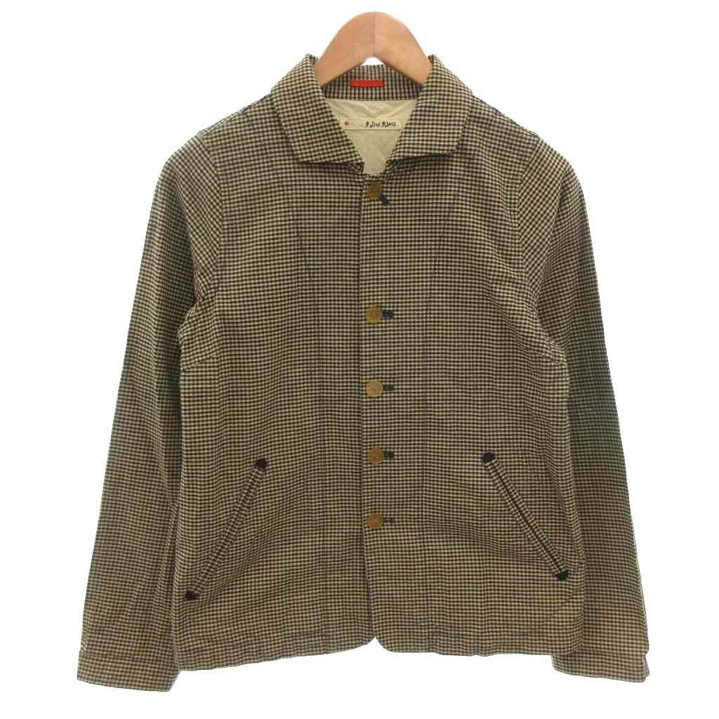 【中古】パラスパレス Pallas Palace シャツ 3 黄 イエロー チェック柄 長袖 レギュラーカラー /FF レディース 【ベクトル 古着】 260112ブランドパラスパレス Pallas Palace表記サイズ3実寸サイズ肩幅：...