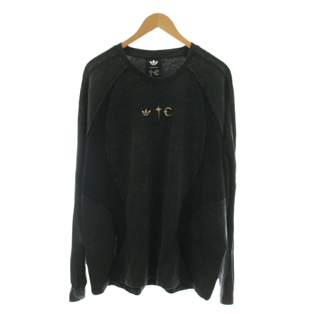 【中古】アディダスオリジナルス adidas originals × サグ クラブ THUG CLUB チームガイスト ロング スリーブ TEAMGEIST LONG SLEEVE T-SHIRT Tシャツ カットソー 長袖 ロゴ 2XL ...