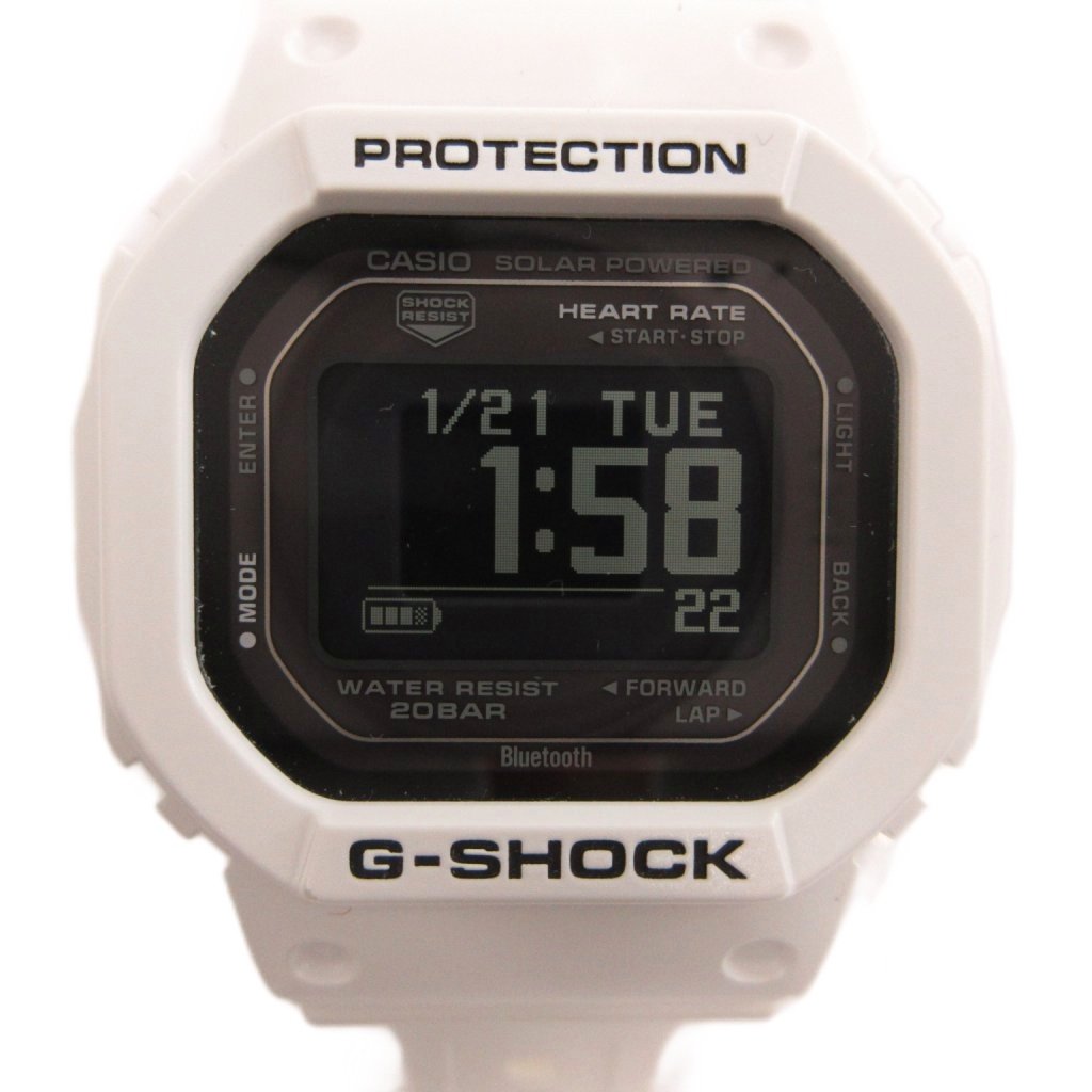 【中古】ジーショック G-SHOCK G-SQUAD ウォッチ 腕時計 デジタル ソーラー Bluetooth DW-H5600-7JR 20気圧防水 耐衝撃構造 白 ホワイト /KB メンズ 【ベクトル 古着】 260915ブランドジーシ...