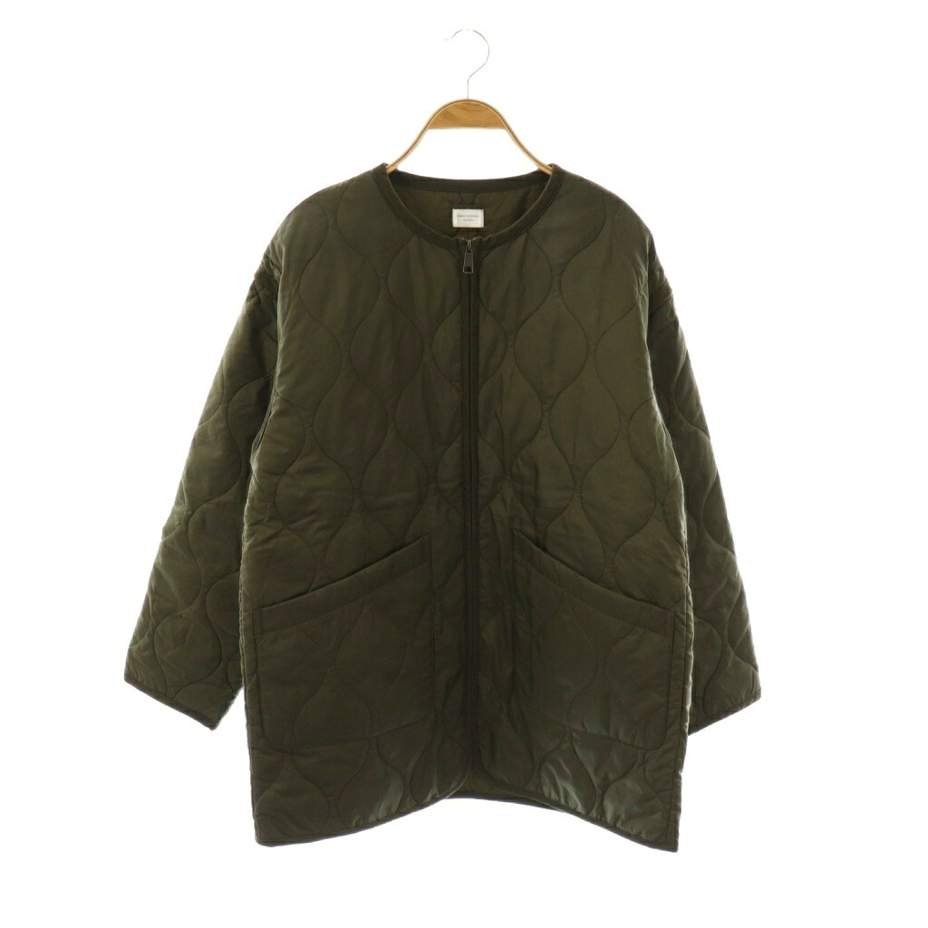 【中古】アーバンリサーチ ドアーズ URBAN RESEARCH DOORS ライトキルトZIPミドルジャケット ノーカラー M カーキ /AT ■OS レディース 【ベクトル 古着】 251028ブランドアーバンリサーチ ドアーズ URB...