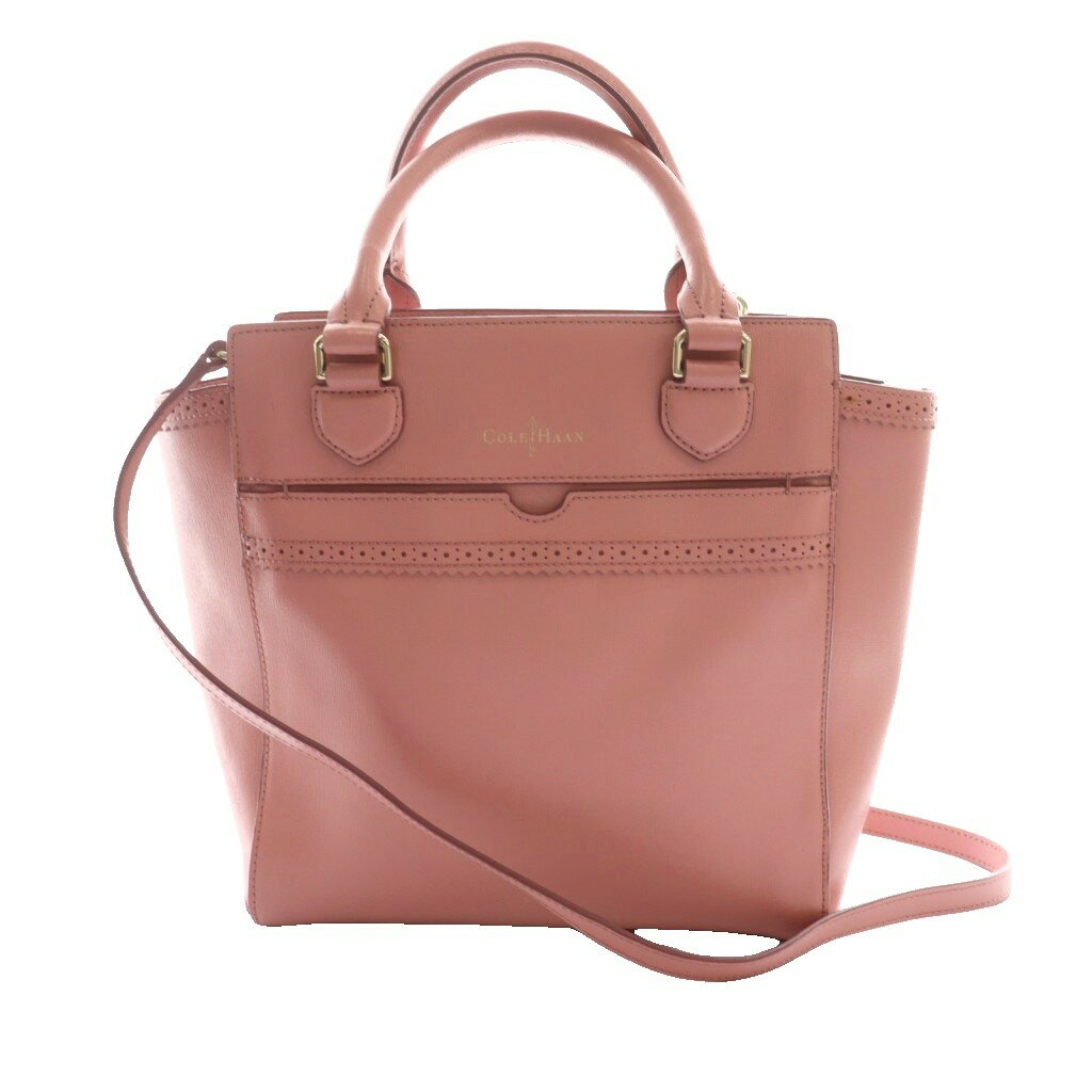 【中古】コールハーン COLE HAAN グラッドストーン クロスボディ トート GLADSTONE CROSSBODY TOTE 2wayバッグ ショルダー レザー ピンク B44764 /SS ■OS レディース 【ベクトル 古着】 2...
