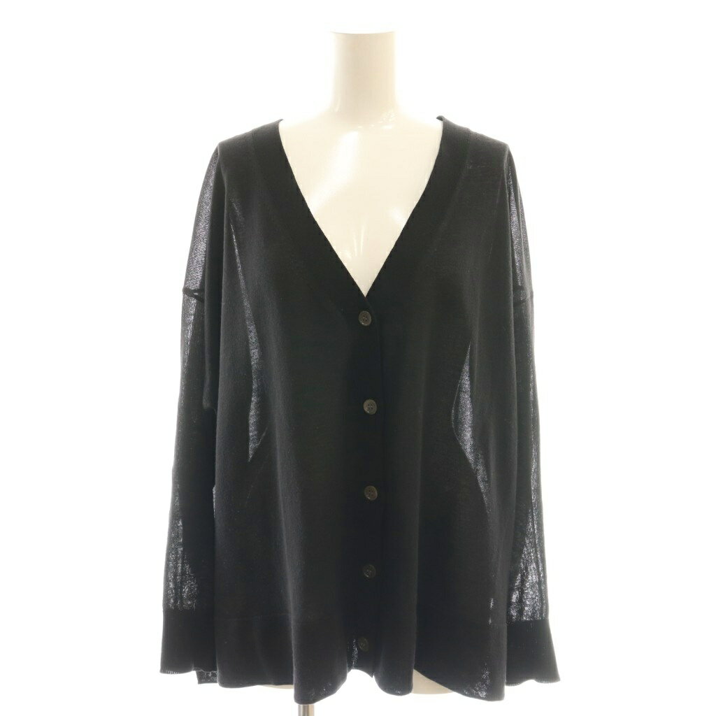 【中古】シンプリシテェ SIMPLICITE 25SS ワイドVネックニットカーディガン B.C STOCK Vネック F 黒 ブラック /AT ■OS レディース 【ベクトル 古着】 251024ブランドシンプリシテェ SIMPLICIT...