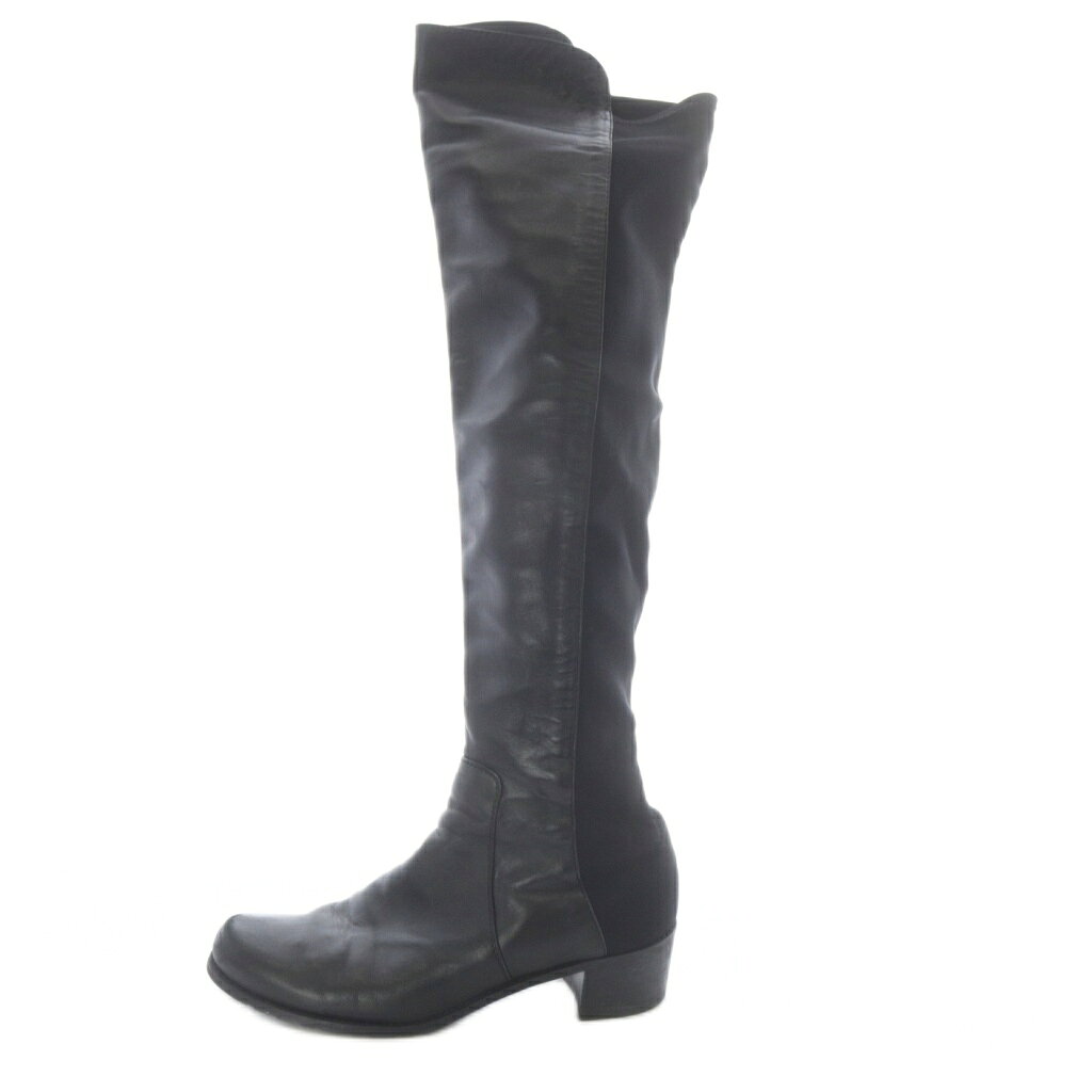 【中古】スチュアートワイツマン STUART WEITZMAN ニーハイ ロングブーツ 切替 38.5 黒 ブラック /SR ■SH レディース 【ベクトル 古着】 251202ブランドスチュアートワイツマン STUART WEITZMAN...