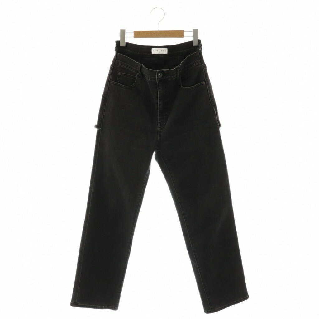 【中古】リムアーク rim.ark 23AW Layered denim デニム パンツ ストレート 38 ブラック /HK ■OS レディース 【ベクトル 古着】 251223ブランドリムアーク rim.ark 表記サイズ38実寸サイズウ...