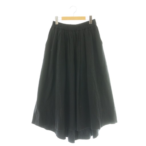 【中古】ダブルスタンダードクロージング ダブスタ DOUBLE STANDARD CLOTHING BUMPY COTTONスカート フレアスカート ロング 38 ブラック /DF ■OS レディース 【ベクトル 古着】 251226ブラン...