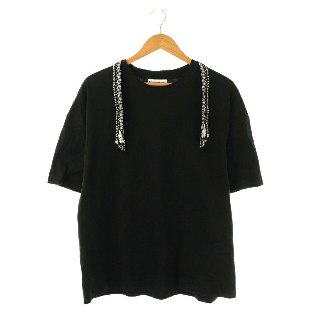 【中古】ソフトハイフン SOFTHYPHEN 24SS BANDANA SCARF BIG TEETシャツ カットソー 半袖 03 ブラック /HK ■OS ■SH メンズ 【ベクトル 古着】 260115表記サイズ03実寸サイズ肩幅：63...
