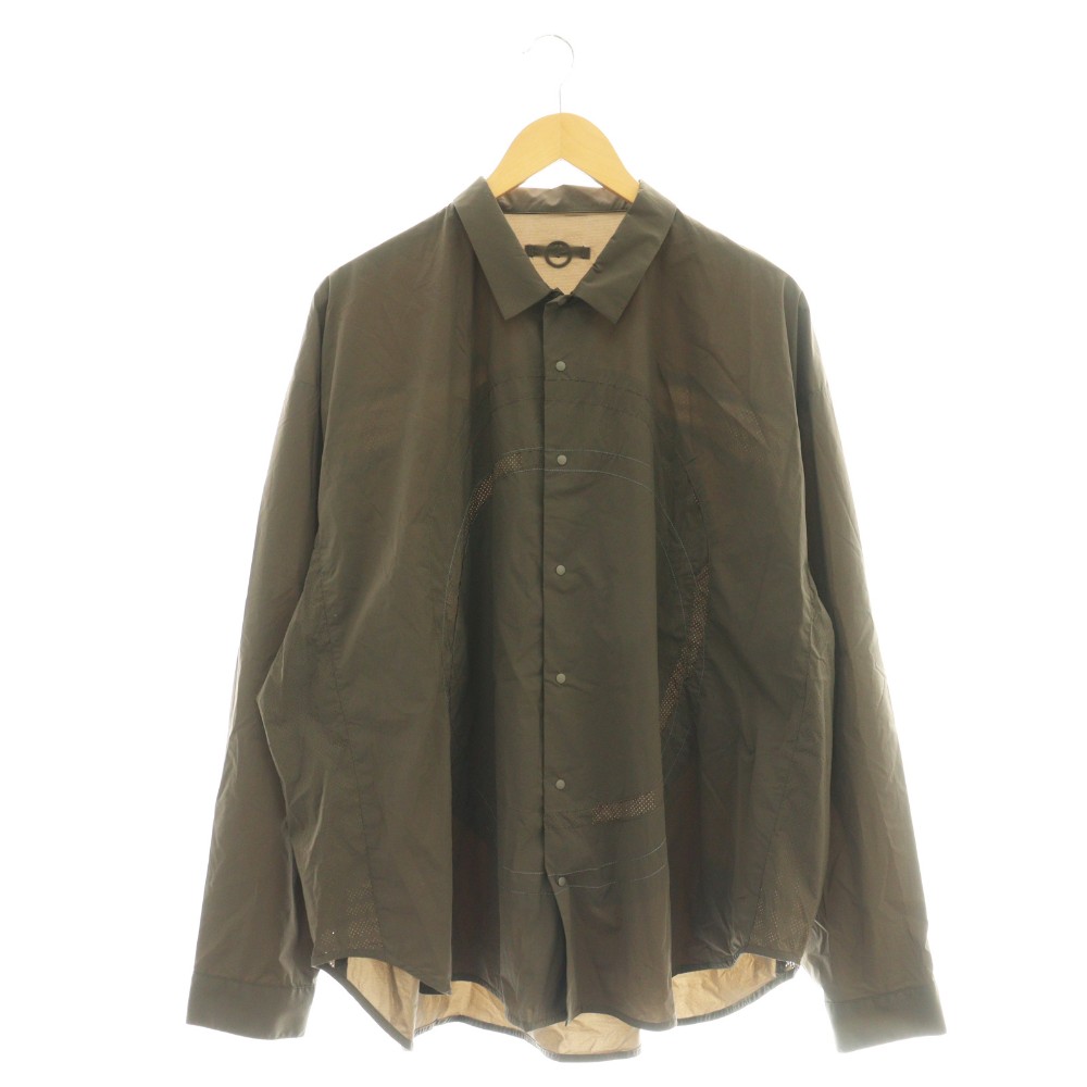 【中古】グーピーメイド GOOPiMADE MM-01S Circle Light Tech Level shirt シャツ 長袖 2 ブラウン /DF ■OS ■AD メンズ 【ベクトル 古着】 260122表記サイズ2実寸サイズ肩幅：6...