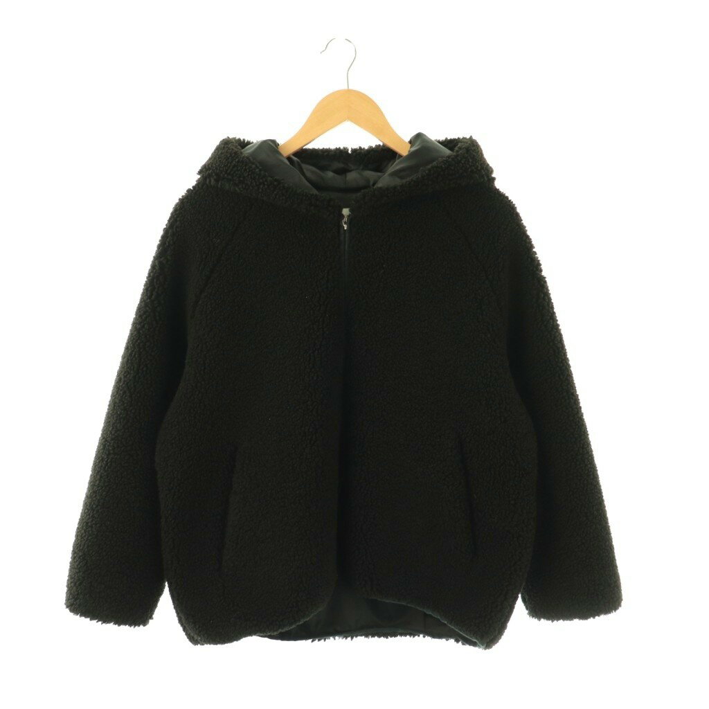 【中古】スリードッツ three dots ボアジャケットフーディジャケット ブルゾン ジップアップ XS 黒 /NR ■OS レディース 【ベクトル 古着】 260123ブランドスリードッツ three dots表記サイズXS実寸サイズ身...