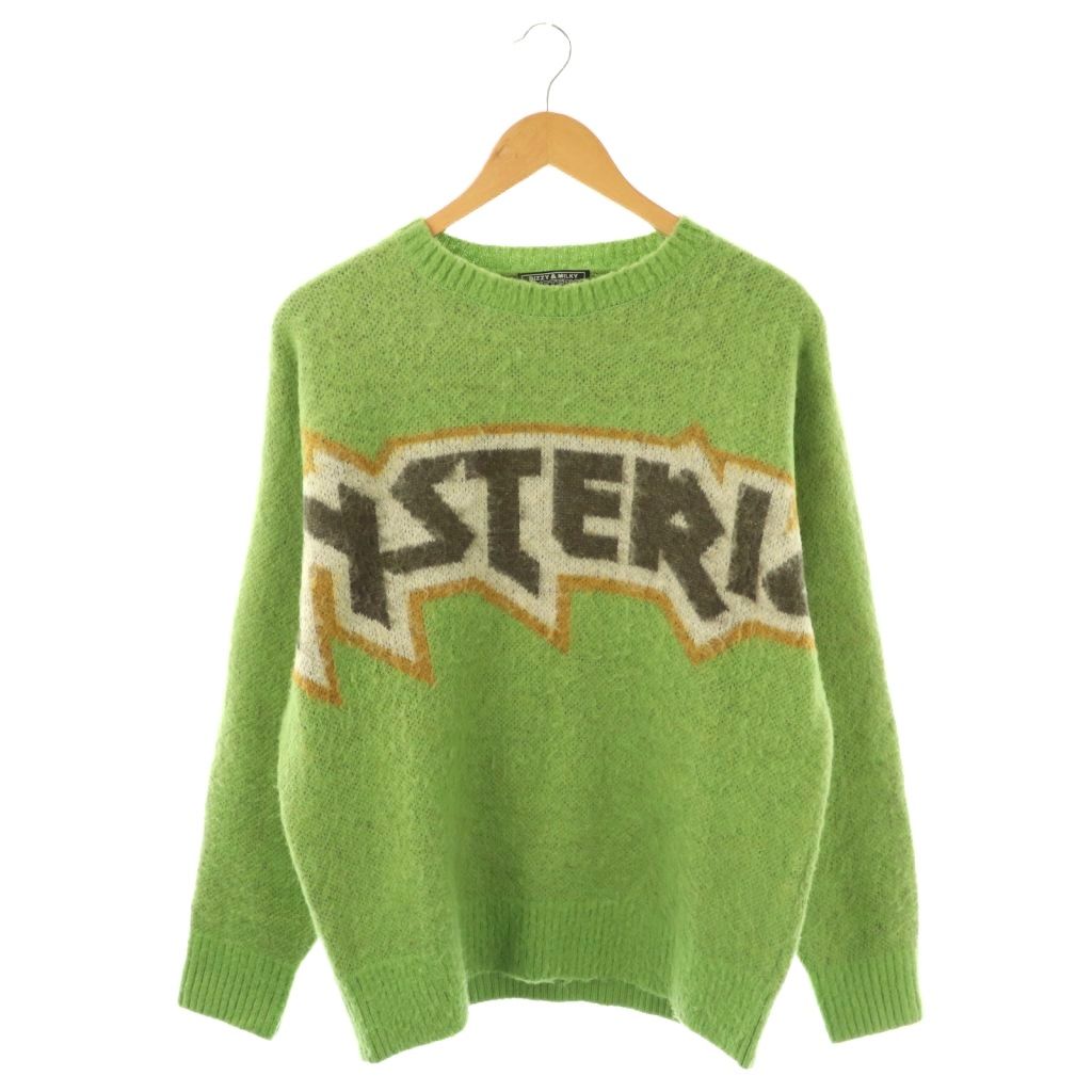 【中古】ヒステリック Hysteric 24AW MAIDEN LOGOジャカード ニット セーター S ライトグリーン /DF ■OS レディース 【ベクトル 古着】 260204ブランドヒステリック Hysteric表記サイズS実寸サイ...