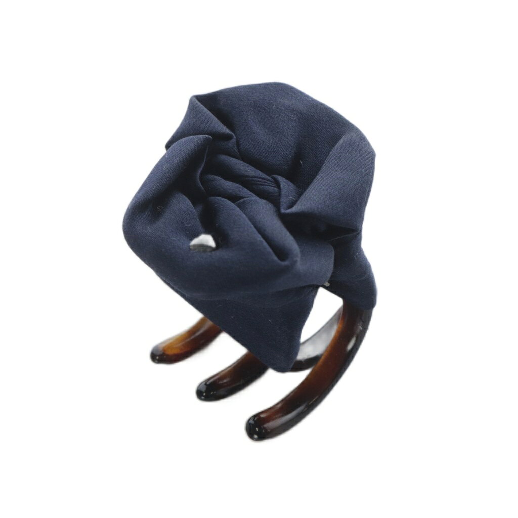 【中古】エルエリクソン L.ERICKSON ヘアクリップ 茶色 ブラウン 紺 ネイビー /SR レディース 【ベクトル 古着】 260216表記サイズ実寸サイズをご参照ください。実寸サイズタテ×4cm　ヨコ×3.3cm　色紺 ネイビー 茶...