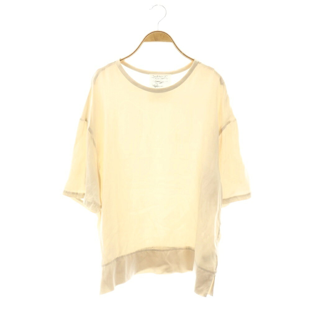 【中古】カオス CHAOS シルクフィブリルTシャツ カットソー 七分袖 F ベージュ /DO ■OS レディース 【ベクトル 古着】 260216ブランドカオス CHAOS表記サイズF実寸サイズ肩幅：57cm　身幅：56cm　着丈：62c...