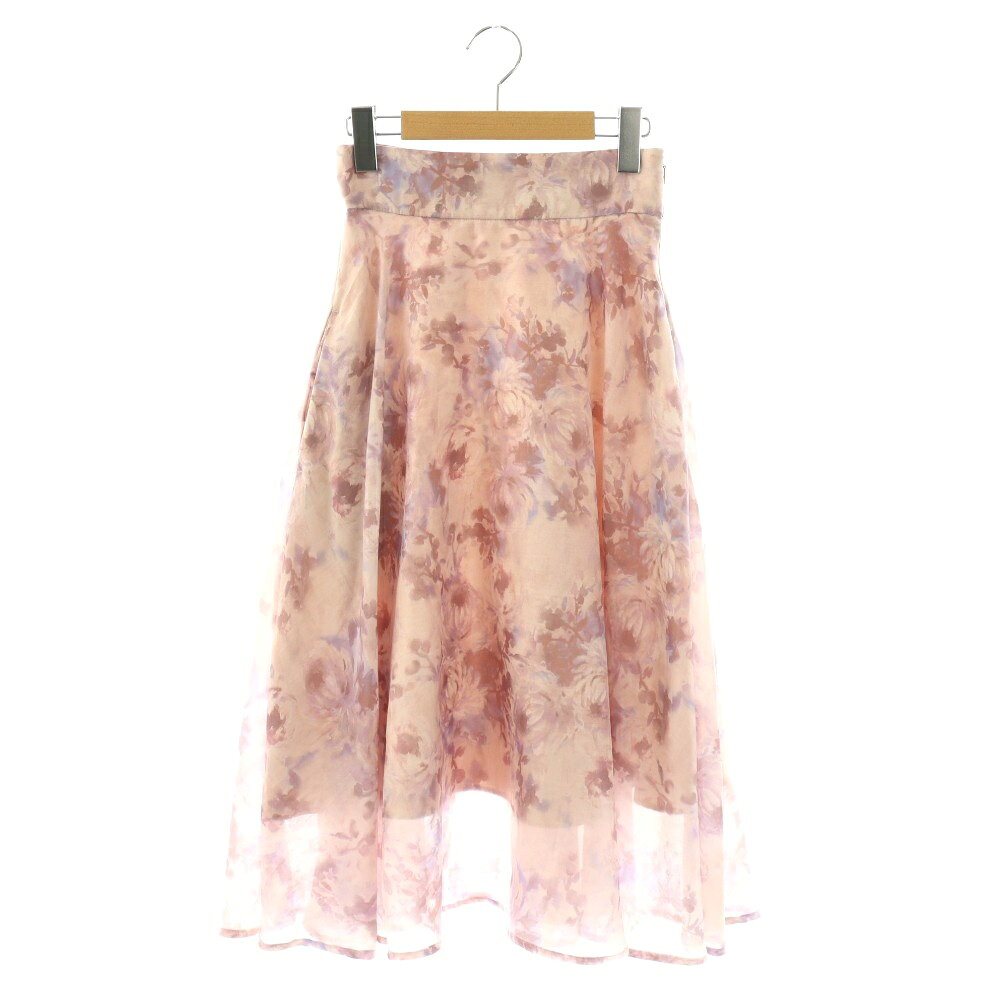 【中古】ジルバイジルスチュアート JILL by JILLSTUART オータムスマッジプリントスカート フレア 総柄 S ピンク マルチカラー /CX ■OS レディース 【ベクトル 古着】 260226ブランドジルバイジルスチュアート ...
