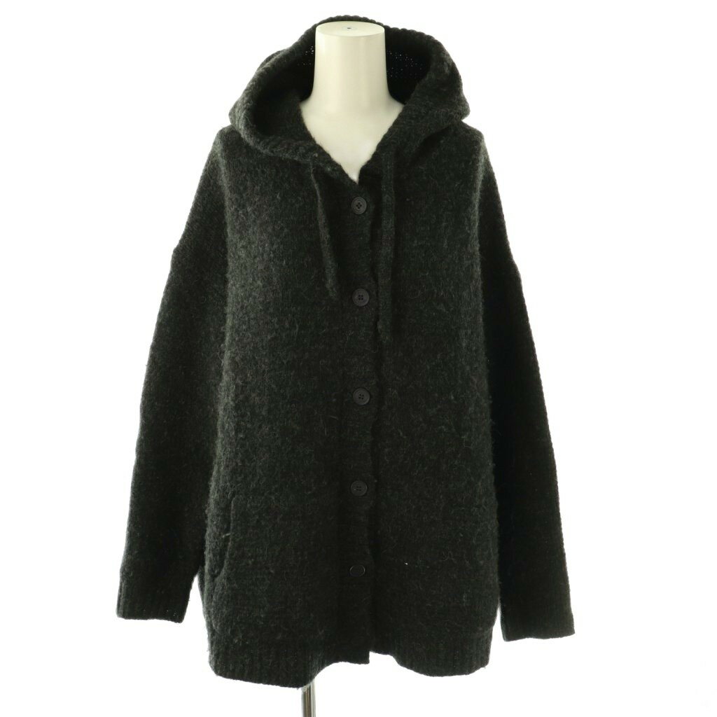 【中古】シーティープラージュ C.T.plage Alpaca wool hoodie ニット セーター 前開き 36 チャコール /CX ■OS レディース 【ベクトル 古着】 260225表記サイズ36実寸サイズ肩幅：60cm　身幅：6...