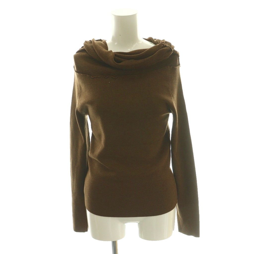 【中古】ナチュラルビューティーベーシック NATURAL BEAUTY BASIC 25AW オフショルコンパクトニット セーター FR 茶 ブラウン /SS ■OS レディース 【ベクトル 古着】 260228ブランドナチュラルビューティ...