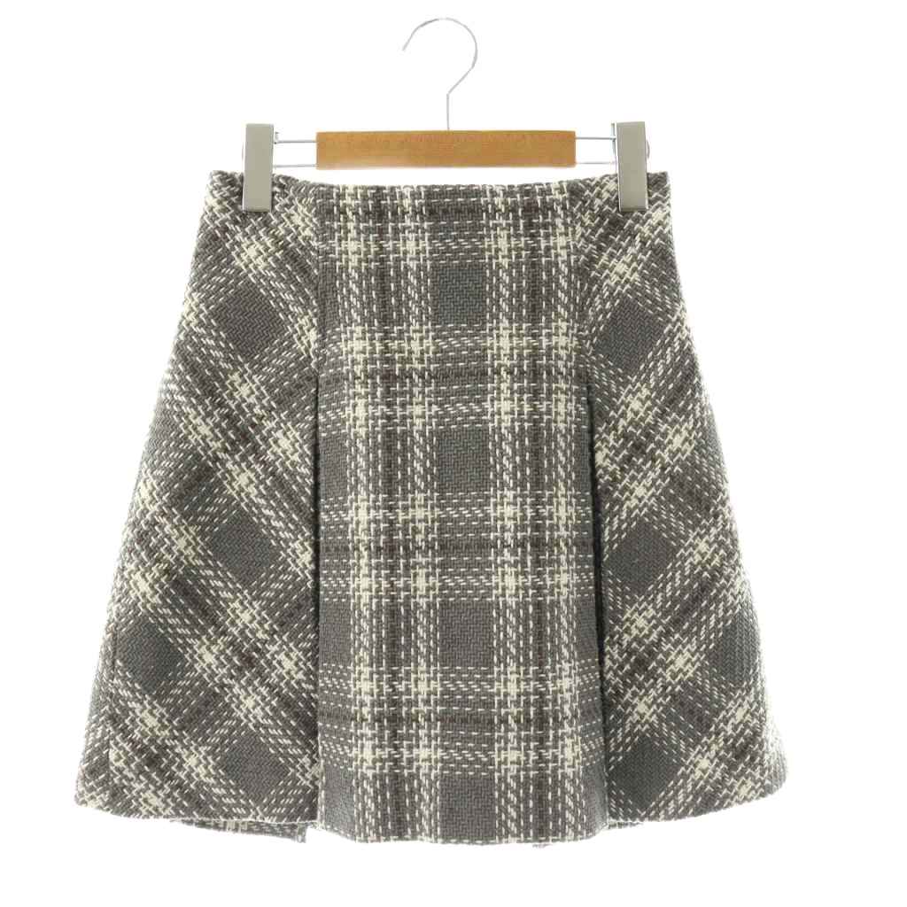 【中古】ウィルセレクション WILLSELECTION 23AW ボックスプリーツツイードミニスカート M グレー /HK ■OS ■SH レディース 【ベクトル 古着】 260305ブランドウィルセレクション WILLSELECTION表...