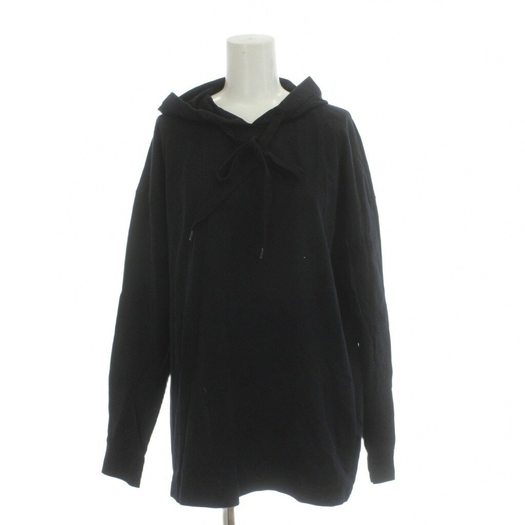 【中古】エンフォルド ENFOLD パーカー カットソー 38 黒 ブラック 無地 長袖 /AG ■OS レディース 【ベクトル 古着】 260325ブランドエンフォルド ENFOLD表記サイズ38実寸サイズ肩幅：約55cm　身幅：約53c...