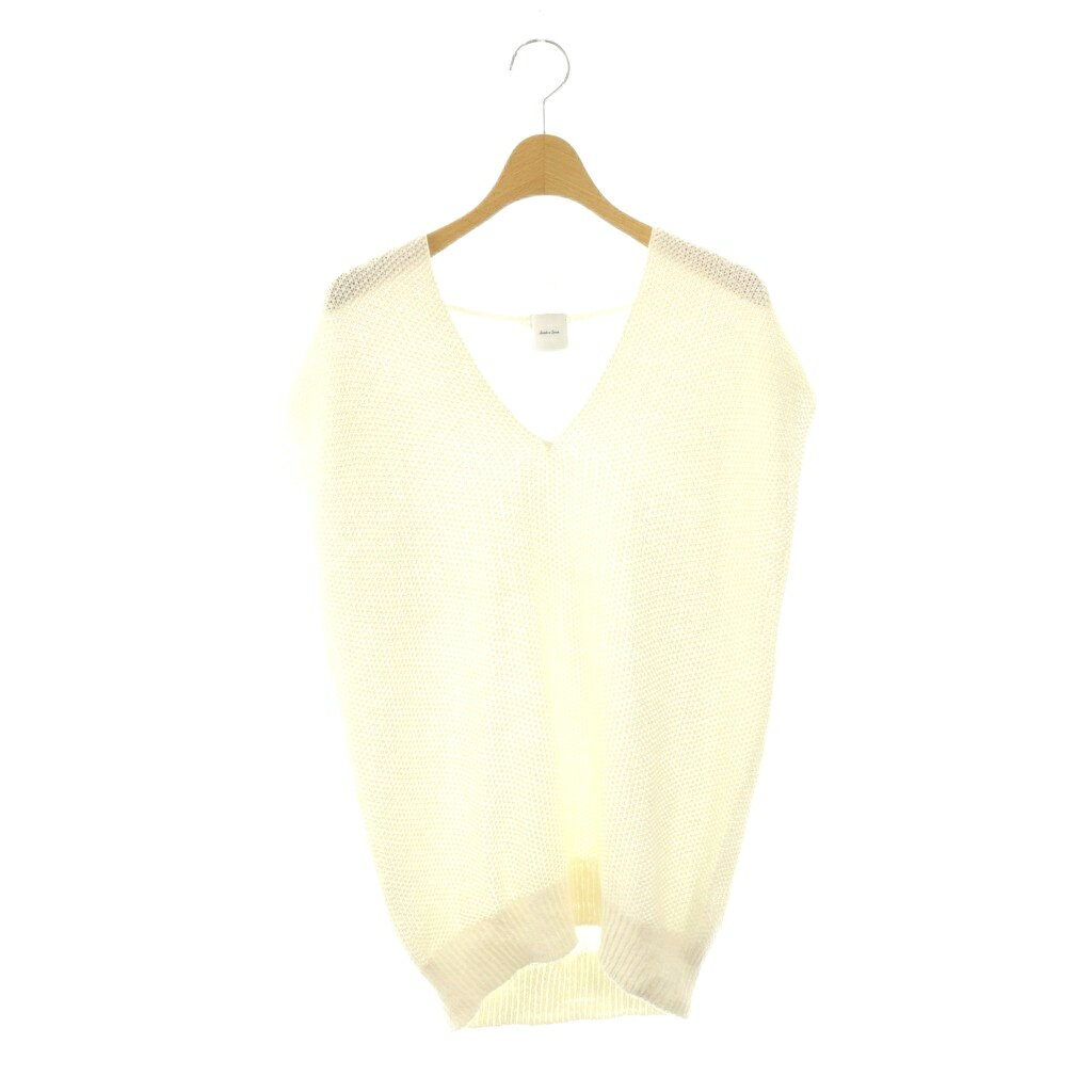 【中古】スピック&スパン Spick&Span 25SS ペーパーヤーンルーズニットベスト セーター 白 ホワイト /SS ■OS ■SH レディース 【ベクトル 古着】 260327ブランドスピック&スパン Spick&Span表記サイズ...