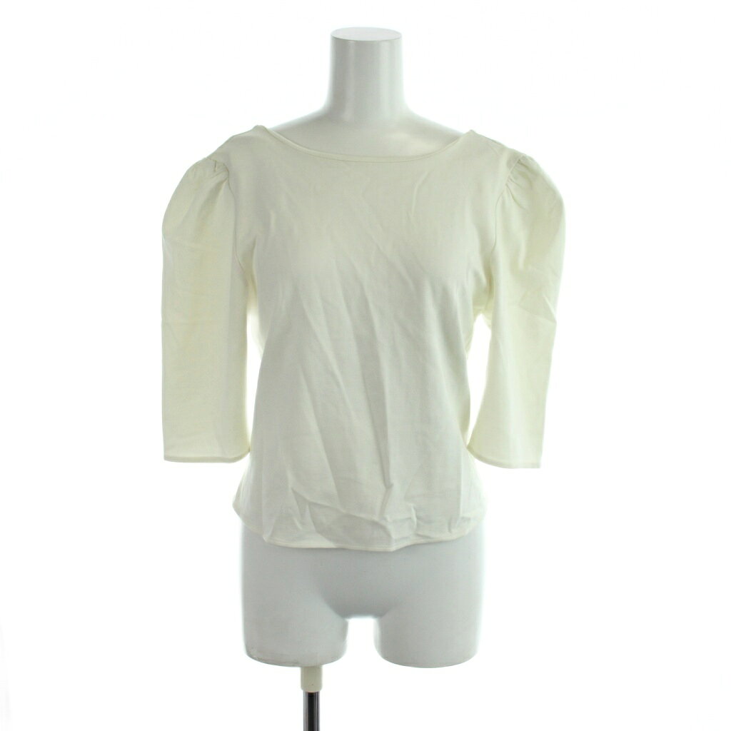 【中古】アメリヴィンテージ Ameri VINTAGE POOFY SHOULDER TOP トップス カットソー F 白 ホワイト パフスリーブ 七分袖 /AB ■OS レディース 【ベクトル 古着】 260402ブランドアメリヴィンテー...