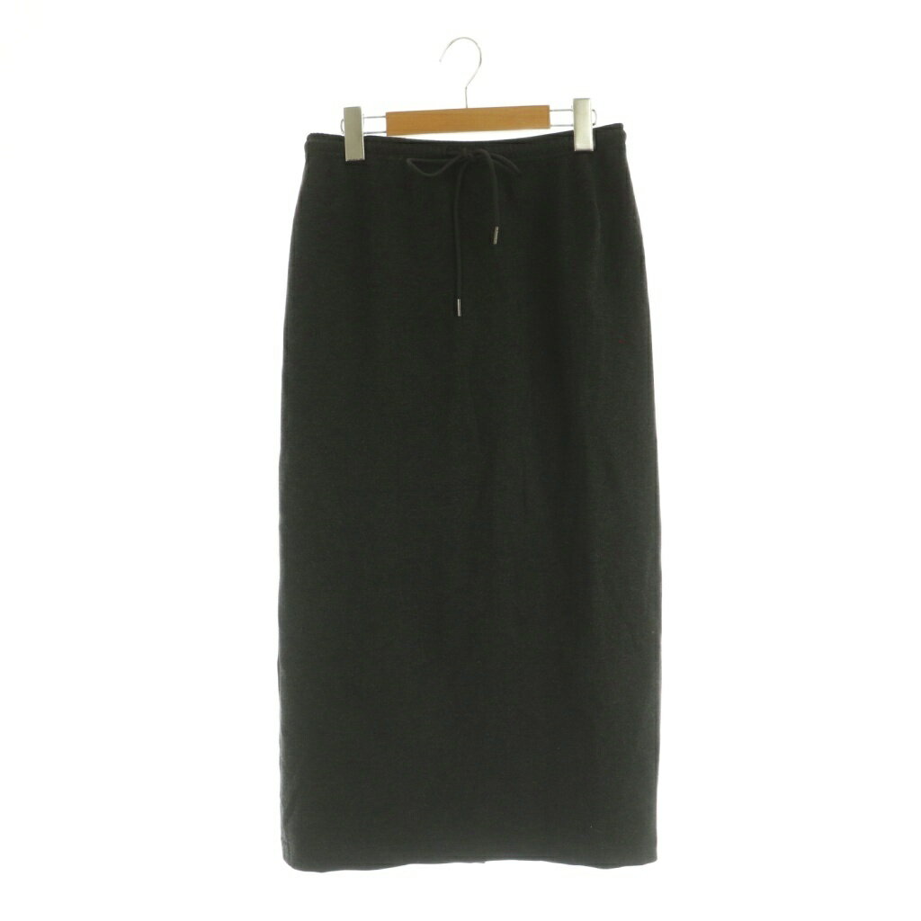【中古】セオリー Theory DOUBLE KNIT LT N PO SLIP SKIRT ニットスカート ロング タイト イージー P チャコールグレー /MY ■OS レディース 【ベクトル 古着】 260417ブランドセオリー Th...
