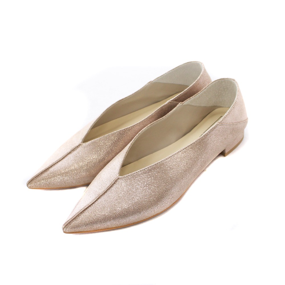 【中古】オデットエオディール Odette e Odile アローズ パンプス 22.5cm シルバー フラットヒール ポインテッドトゥ ラメ /RI ■OS レディース 【ベクトル 古着】 260501ブランドオデットエオディール Ode...
