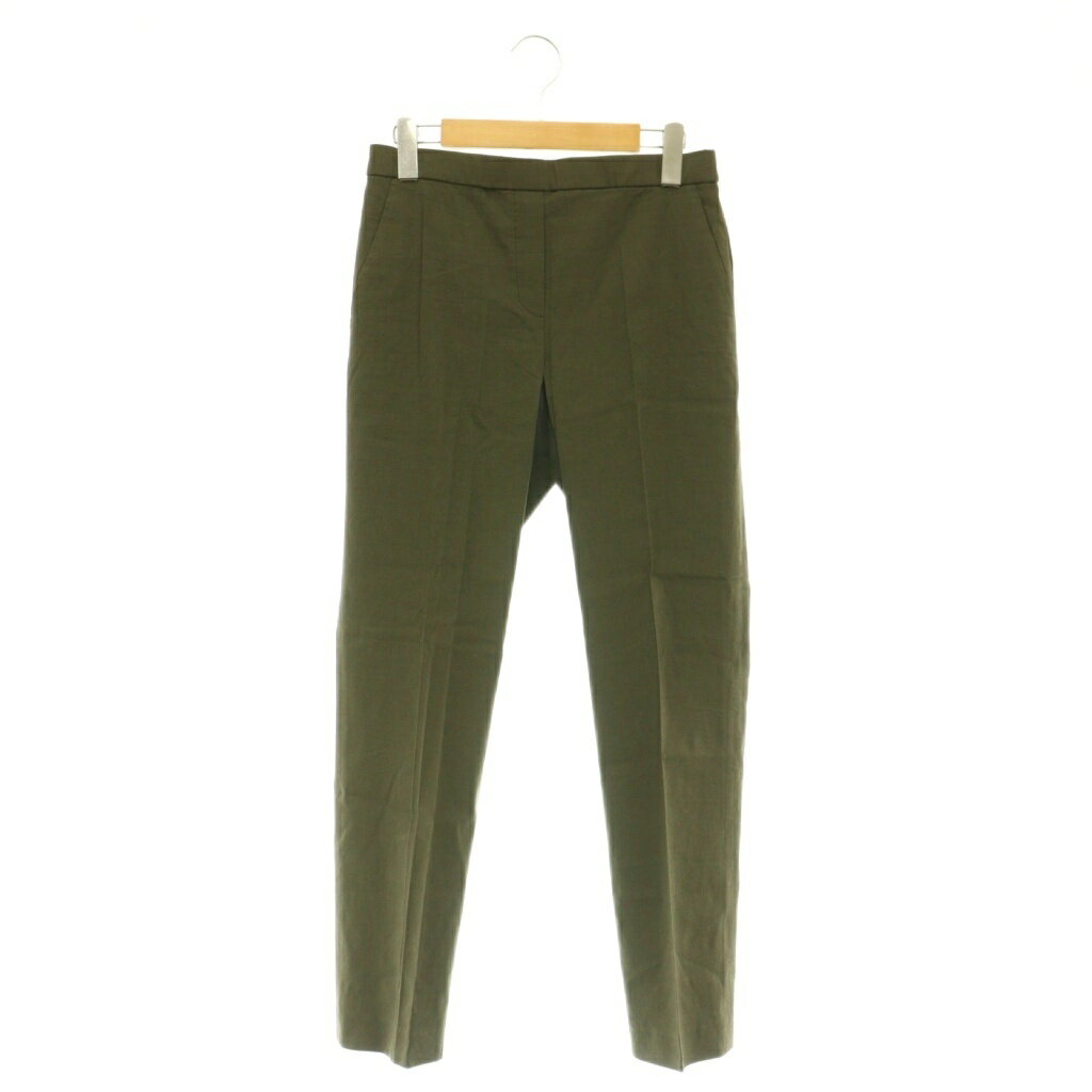 【中古】セオリー Theory 24SS TREECAPULL ON J GOOD CRUNCH Wパンツ テーパード イージー ストレッチ 4 カーキ /MY ■OS レディース 【ベクトル 古着】 260513ブランドセオリー Theo...