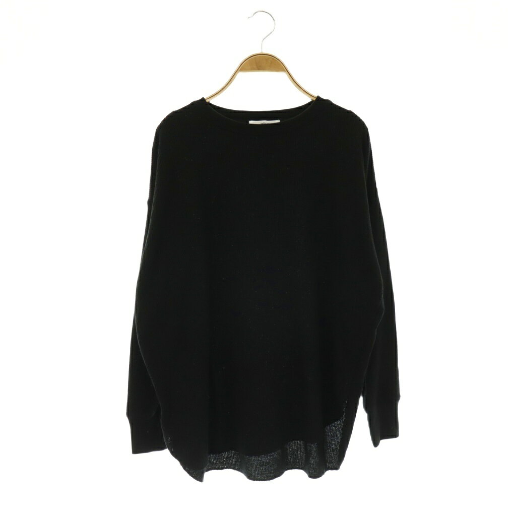 【中古】ジャーナルスタンダード レリューム JOURNAL STANDARD relume 25AW TCワッフルオーバーサイズロングスリーブTシャツ カットソー 長袖 F 黒 /HS ■OS レディース 【ベクトル 古着】 260515ブ...