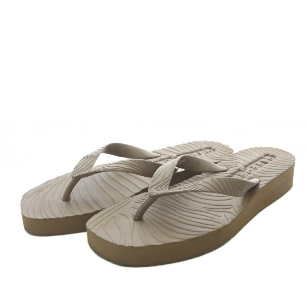 【中古】スリーパーズ SLEEPERS Tapered Platform Sandals トングサンダル 38 ブラウン /YO31 レディース 【ベクトル 古着】 260512表記サイズ38実寸サイズヒールの高さ：3cm　最大幅：9cm　...