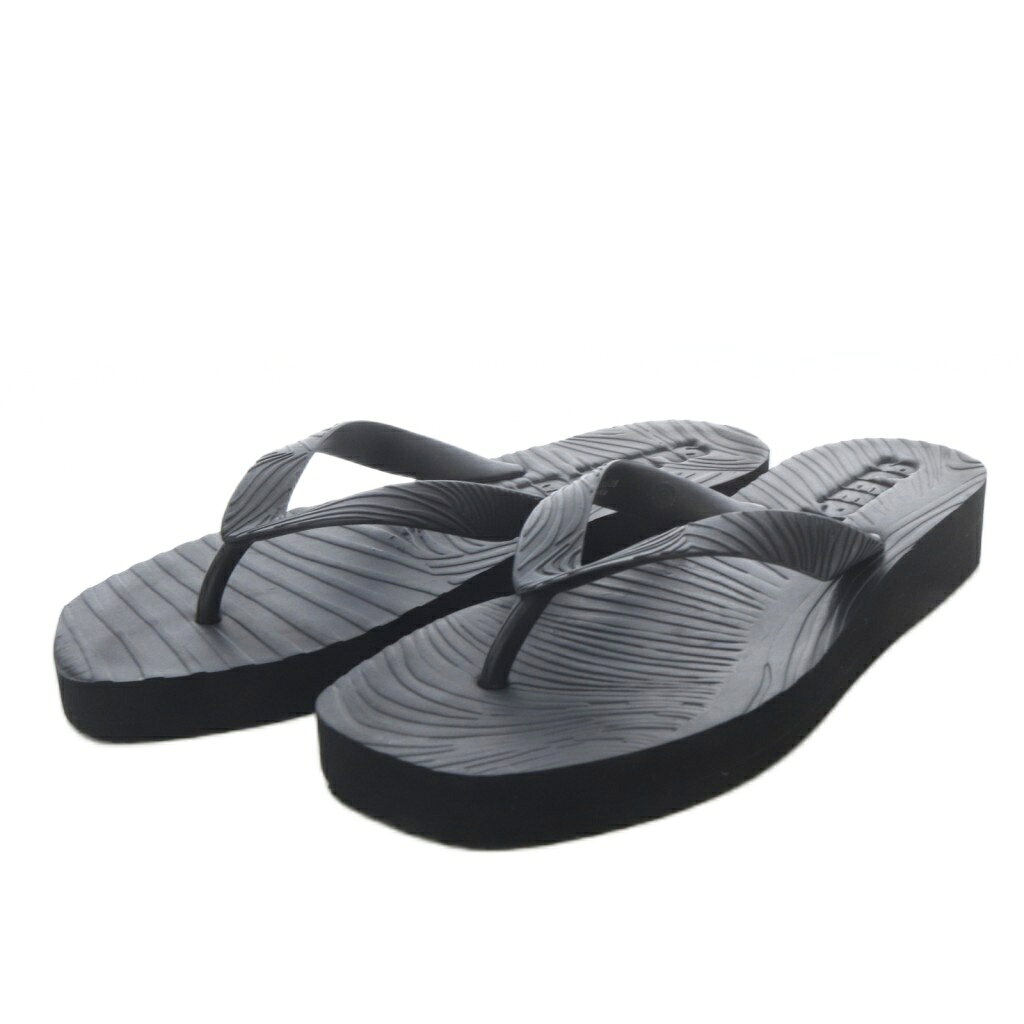【中古】スリーパーズ SLEEPERS Tapered Platform Sandals トングサンダル 38 ブラック /YO30 レディース 【ベクトル 古着】 260512表記サイズ38実寸サイズヒールの高さ：3cm　最大幅：9cm　...