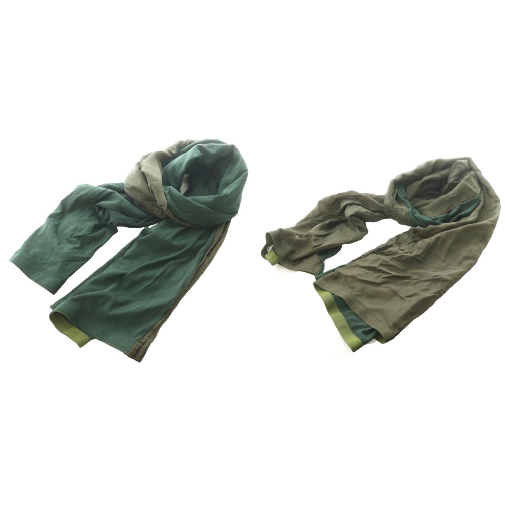 【中古】サカイ sacai 切替ストール マフラー カーキ 緑 グリーン /SS ■OS ■AD レディース 【ベクトル 古着】 260518ブランドサカイ sacai実寸サイズ全長（フリンジ含まず）：約210cm　幅：約48cm　　素材コ...