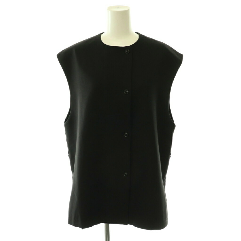 【中古】フローレント FLORENT TWILL STRETCH VEST ベスト ストレッチ 前開き スリット 00 黒 ブラック /HS ■OS レディース 【ベクトル 古着】 260527ブランドフローレント FLORENT表記サイズ...